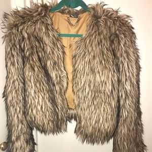 Sparkle & Fade | Jackets & Coats | Sparkle Fade Faux Fur Jacket | Poshmark